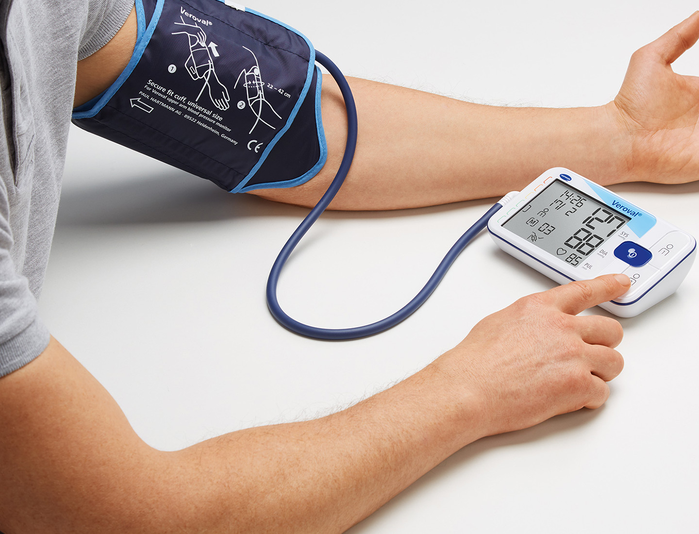 sphygmomanometer on arm